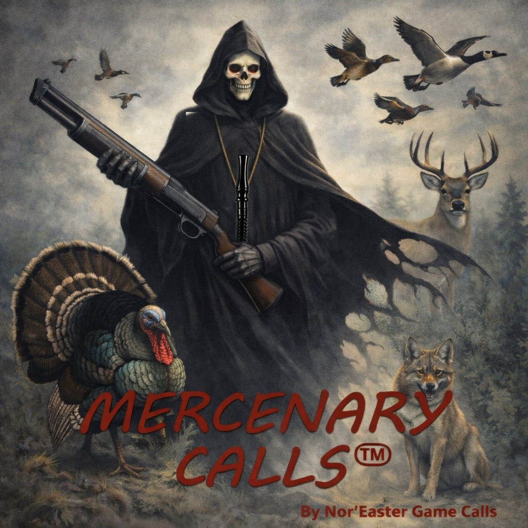 Open reed polished bull horn coyote howler – Nor-Easter Game Calls
